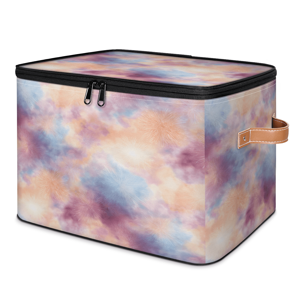 CURLYOOT Tie Dye Storage Bins with Lid, Decorative Fabric Closet Boxes ...
