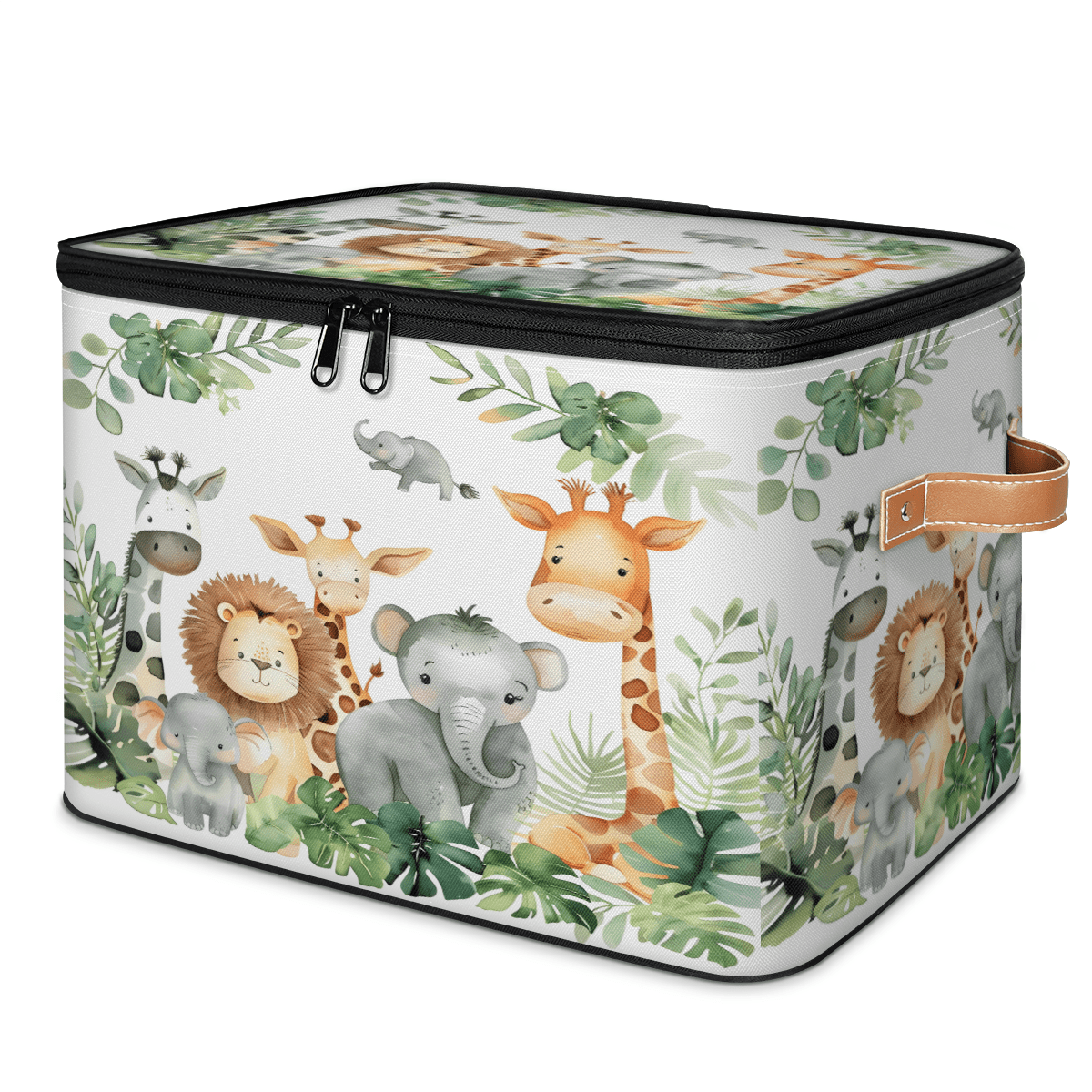 CURLYOOT Tropical Rainforest Animals Jungle Elephant Giraffe Lion ...