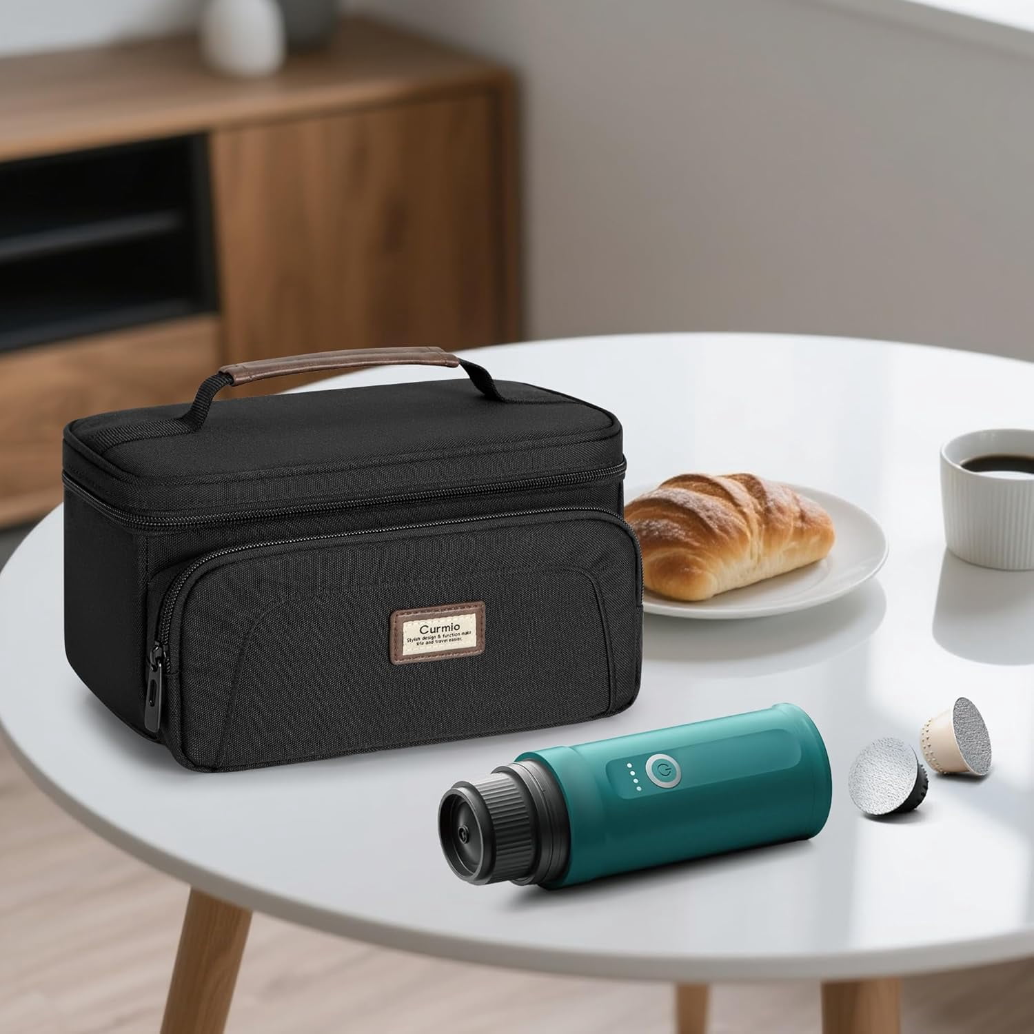 CURMIO Carrying Case Compatible with Nano Portable Electric Espresso ...