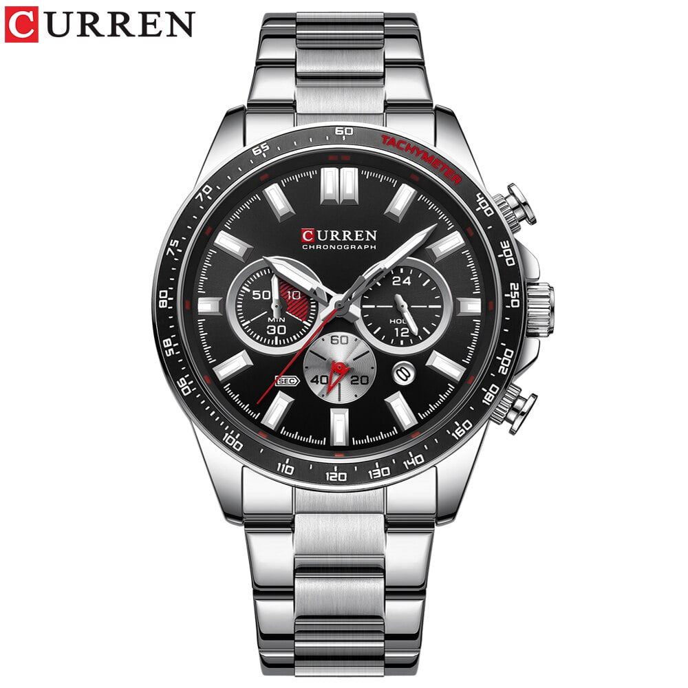 CURREN Classic Quartz Watches Luxury Stainless Steel Fashion Men's ...