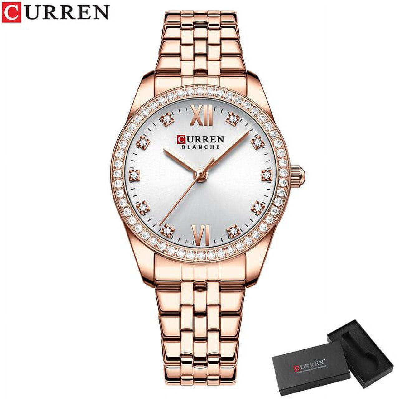 CURREN Classy Dress Watches for Women Stainless Steel Band Clock Female ...