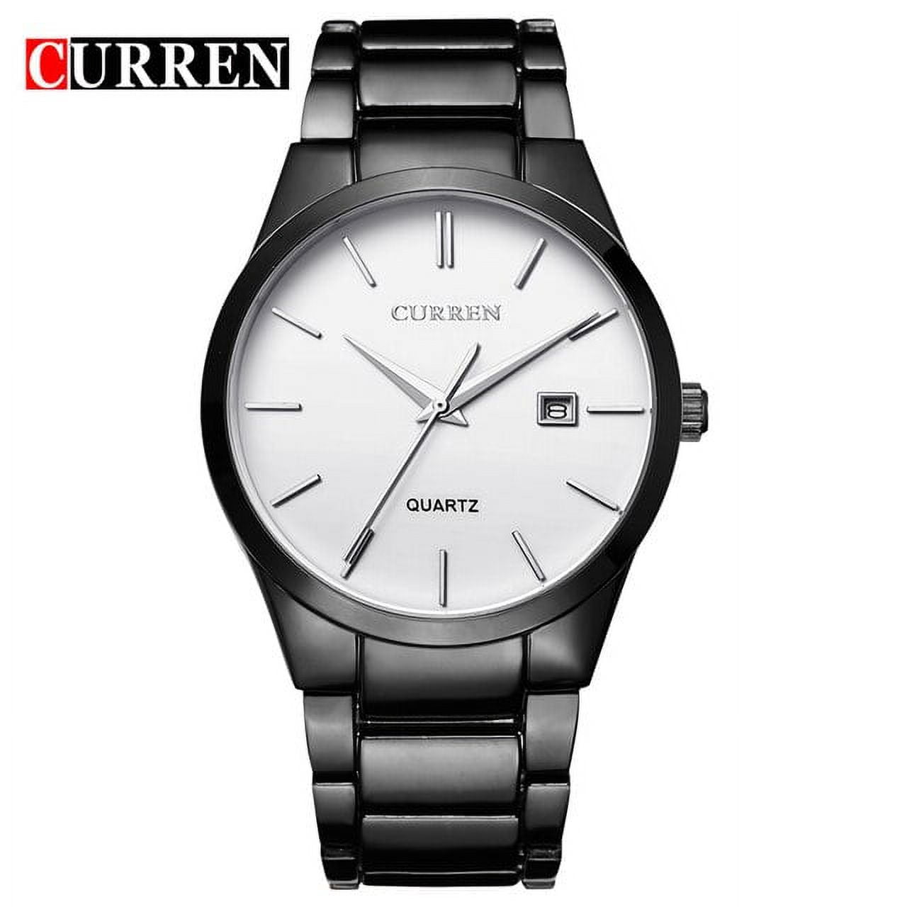 CURREN Luxury Classic Fashion Business Men Watches Top Stainless Steel ...