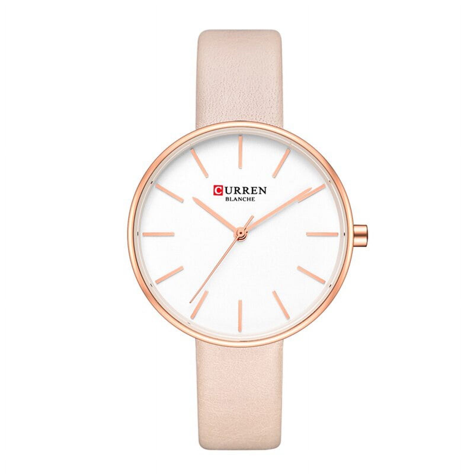 CURREN Women's Watches New Fashion Quartz Watch Ladies Casual Leather ...