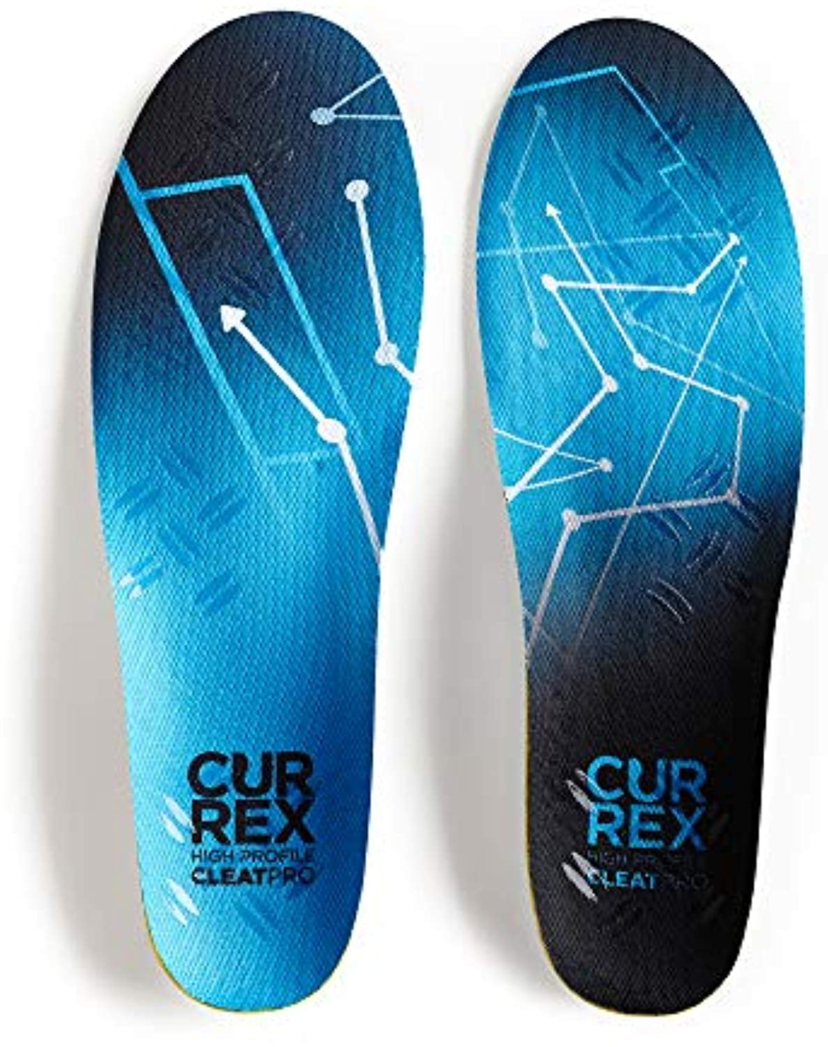 CURREX Unisex CLEATPRO™ High Profile Insoles for Cleat Sports Blue ...