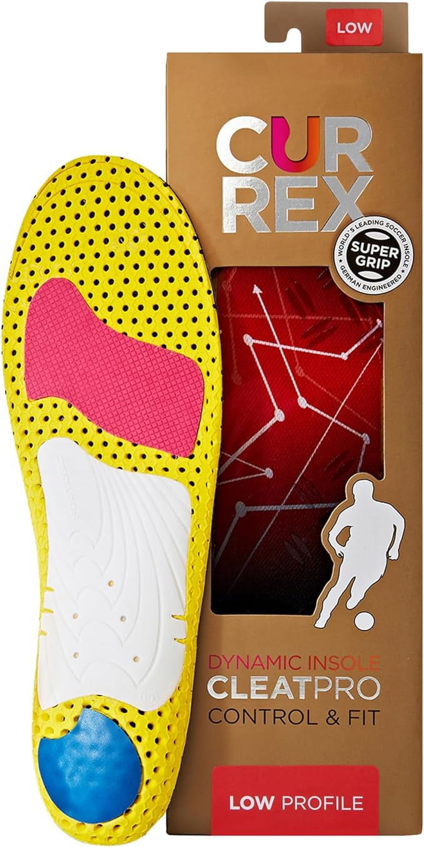 CURREX Unisex CLEATPRO Low Profile Insoles for Cleat Sports Red - 2033 ...