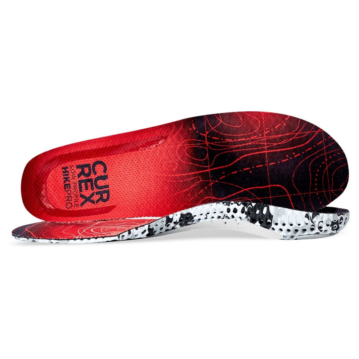 CURREX Unisex HIKEPRO Low Profile Insoles for Hiking Boots Red - 2053 ...