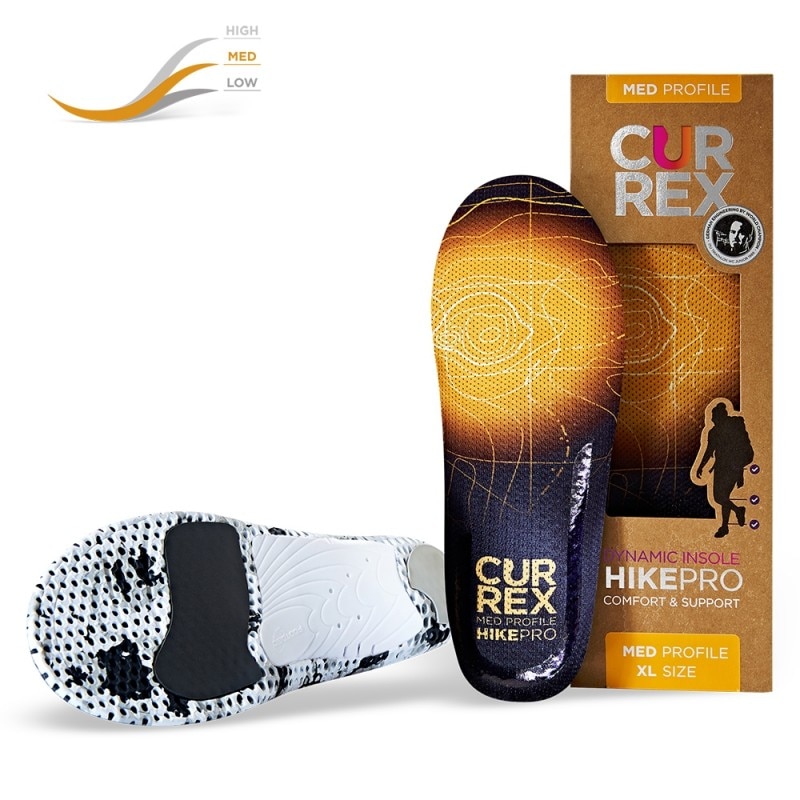 CURREX Unisex HIKEPRO Medium Profile Insoles for Hiking Boots Orange ...