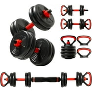 Yaheetech 66LB Adjustable Dumbbell Weight Set with Secure Spinlock ...
