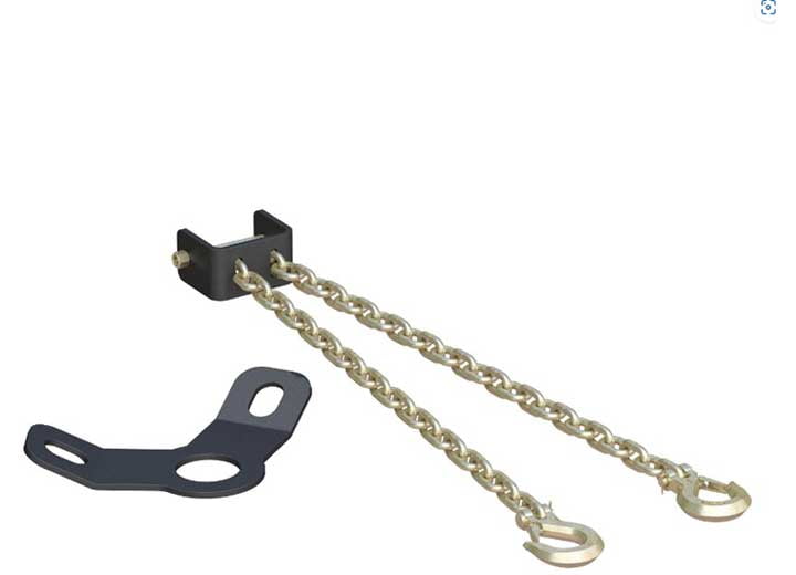 CURT 16614 CrossWing 5th Wheel Safety Chain Assembly with Gooseneck ...