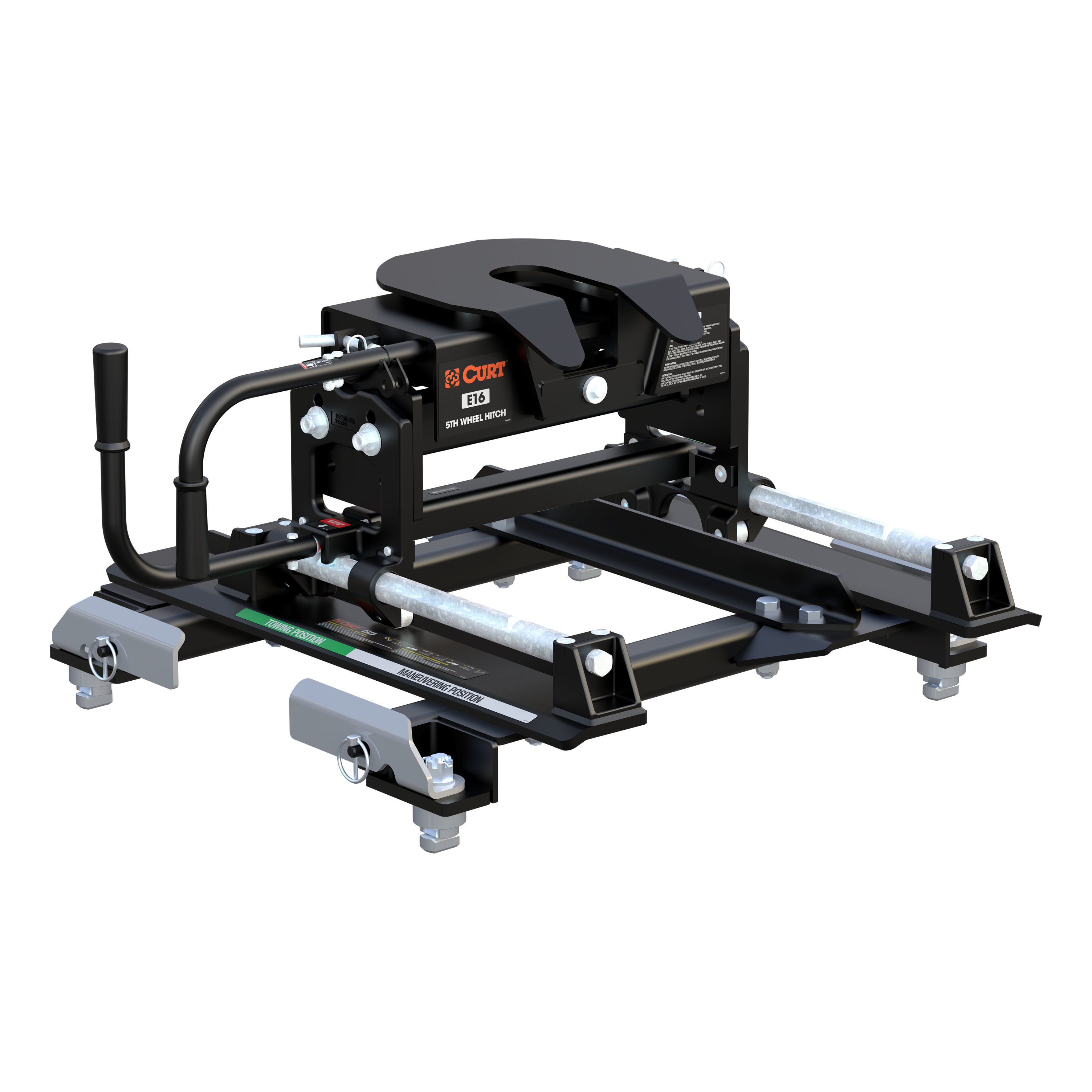 CURT 16667 E16 5th Wheel Slider Hitch, 16,000 lbs, Select Chevy ...