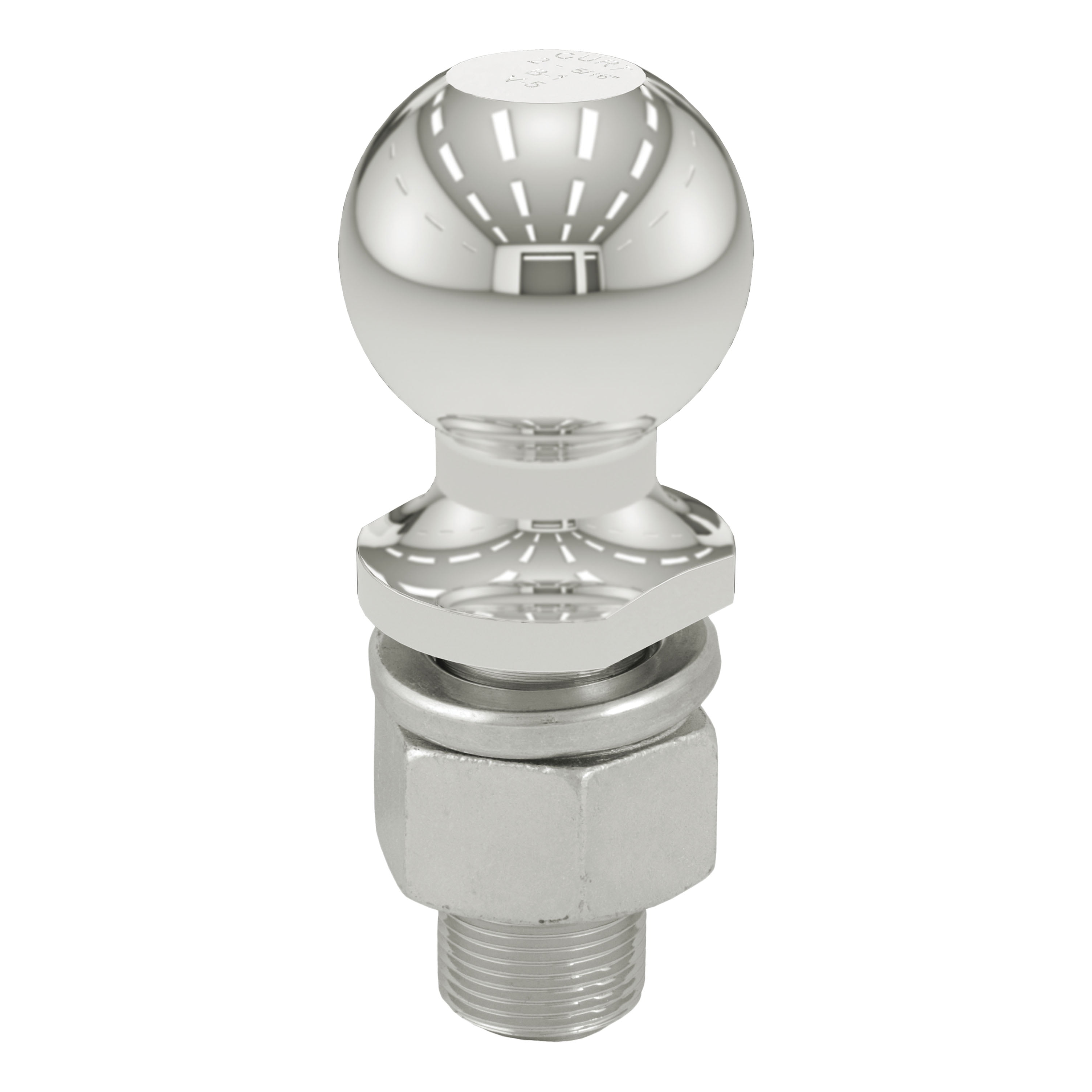 CURT 40055 Trailer Ball, 2-5/16" Diameter, 1-1/4" x 2-5/8" Shank, 15 ...