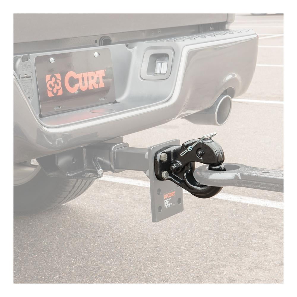 CURT 48205 Pintle Hook Hitch 10,000 lbs, Fits 2-1/2 to 3-Inch Lunette ...