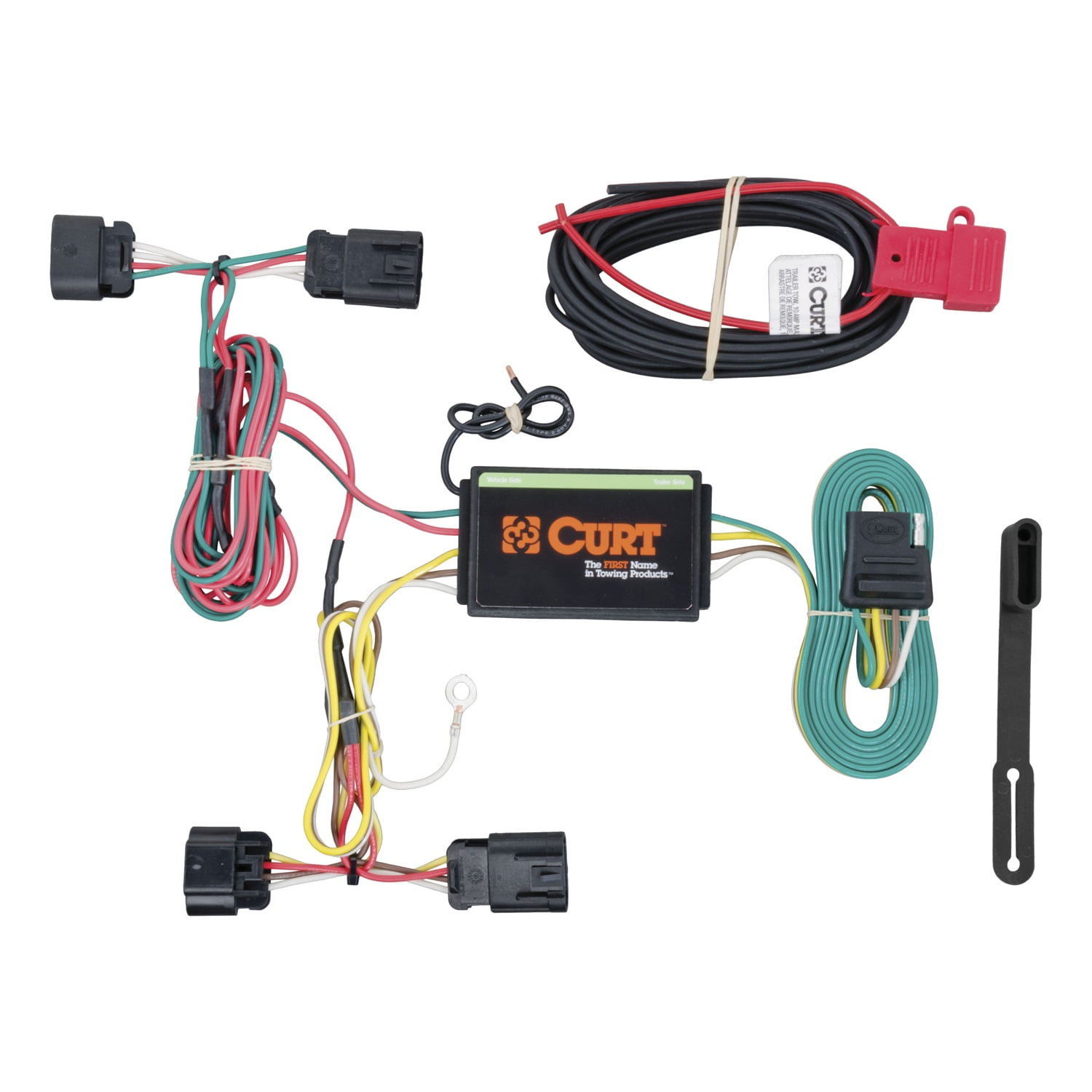 CURT 56211 Vehicle-Side Custom 4-Pin Trailer Wiring Harness, Select ...