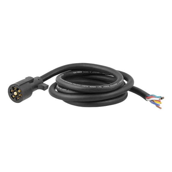 CURT 56622 Replacement 7-Pin RV Blade Trailer Wiring Harness Plug, 8 ...