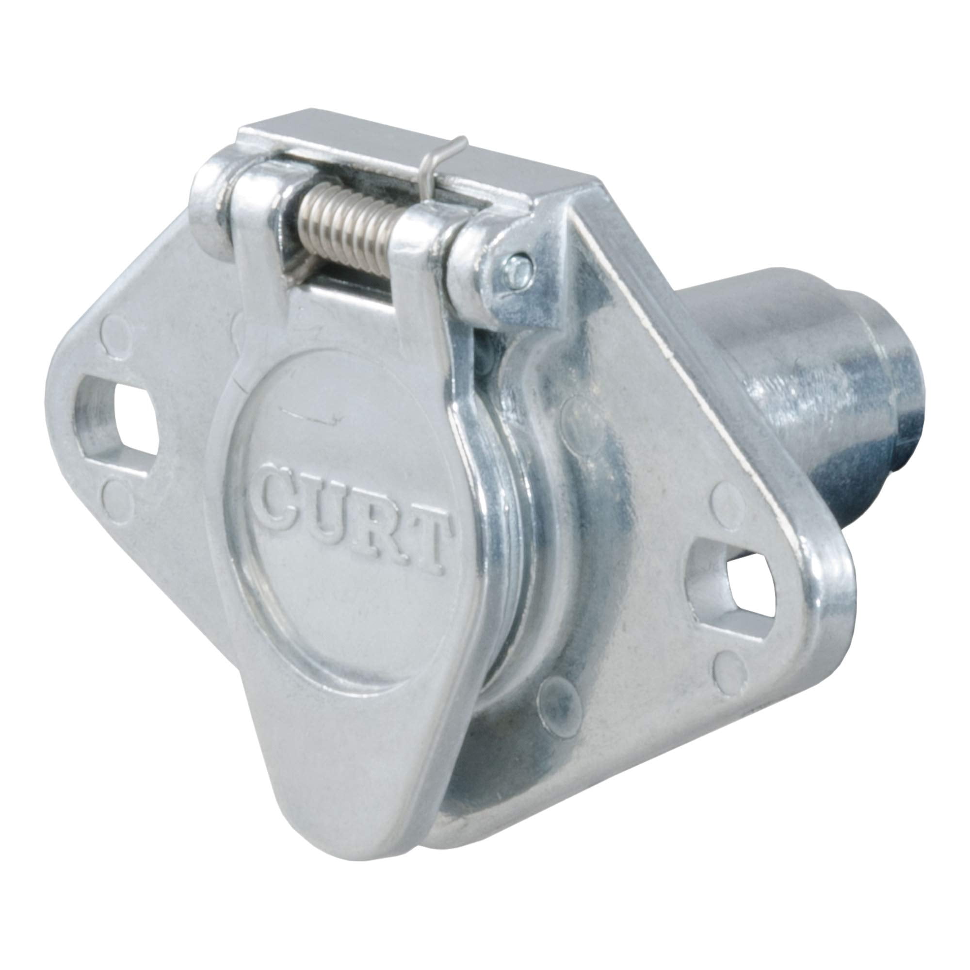 CURT 58090 Vehicle-Side 6-Pin SSF20 Round Trailer Wiring Harness Socket ...