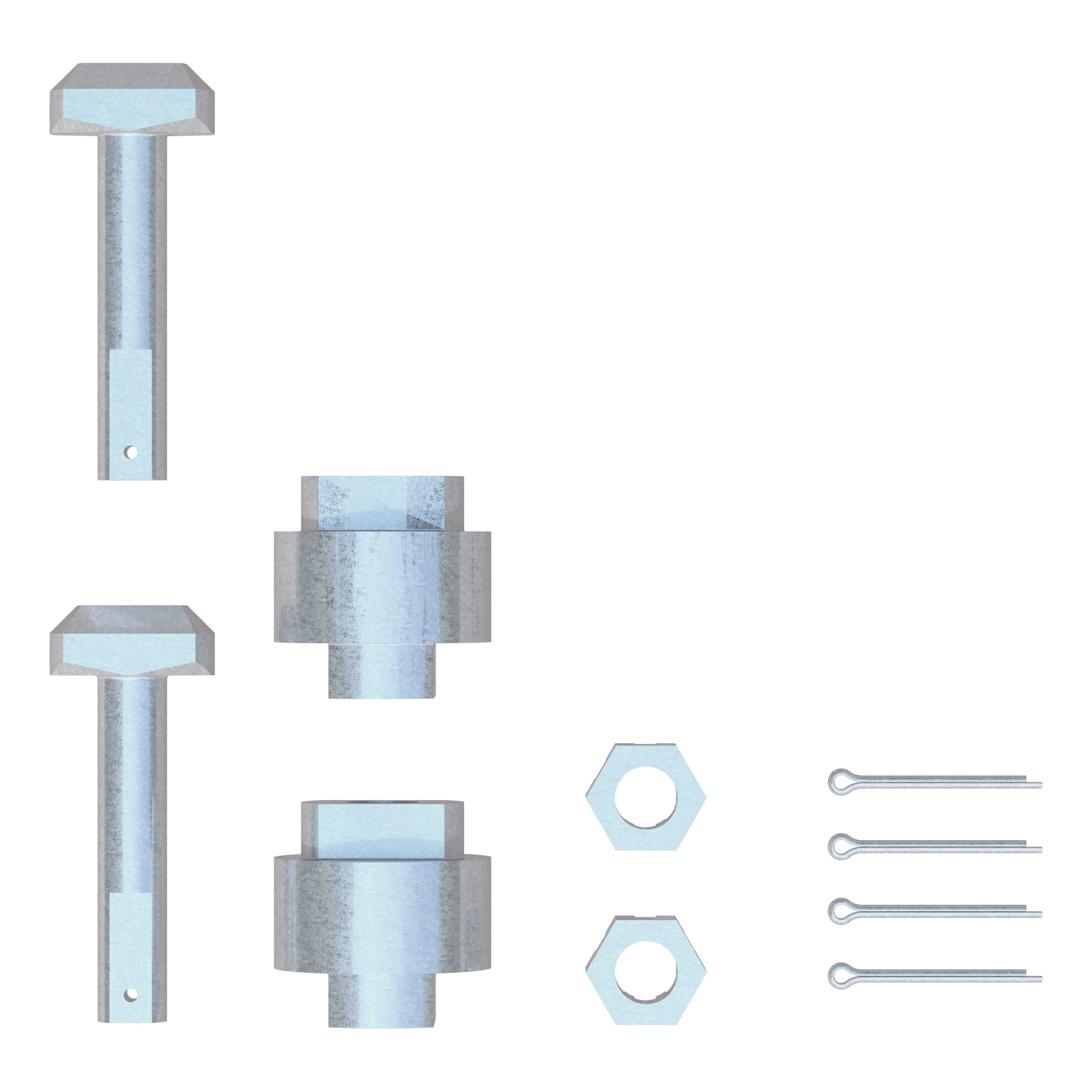 CURT 19204 Replacement 5th Wheel Puck System Anchors, Compatible with ...
