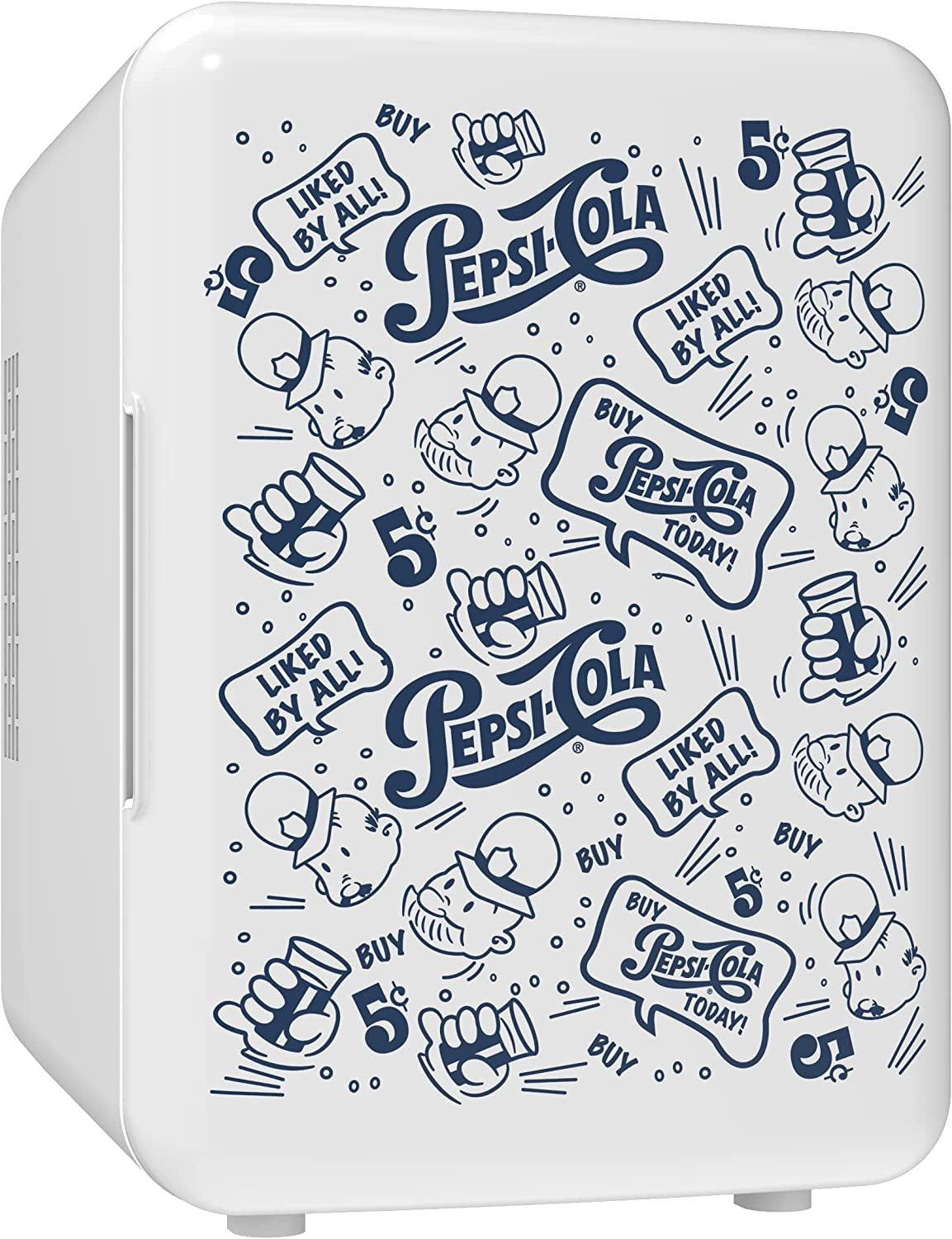 CURTIS MIS150PEP Pepsi Cola Retro, Mini Portable Compact Fridge Cooler ...