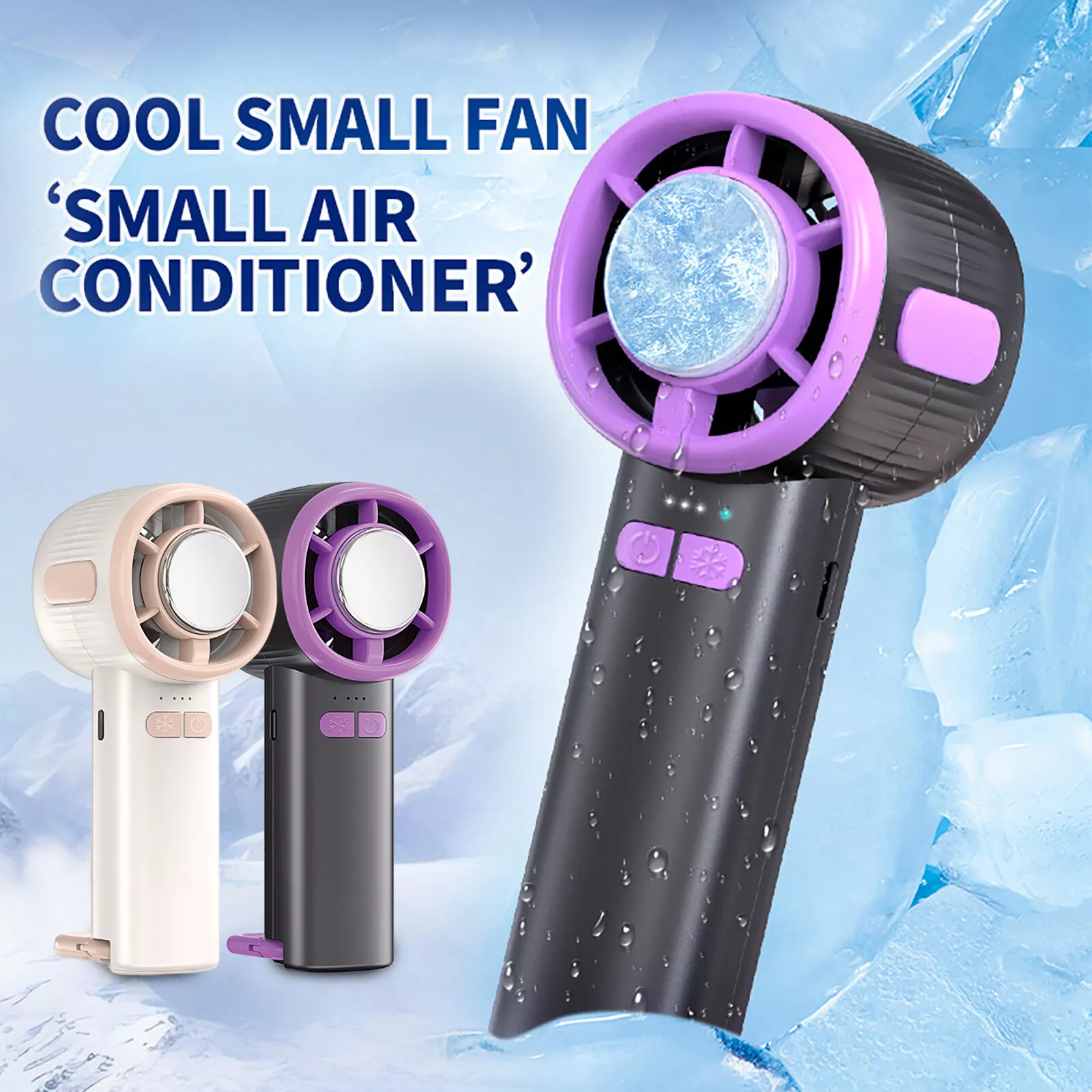 CURUK Portable Handheld Fan, Semiconductor Mini Fan, Cooling Air Cooler ...