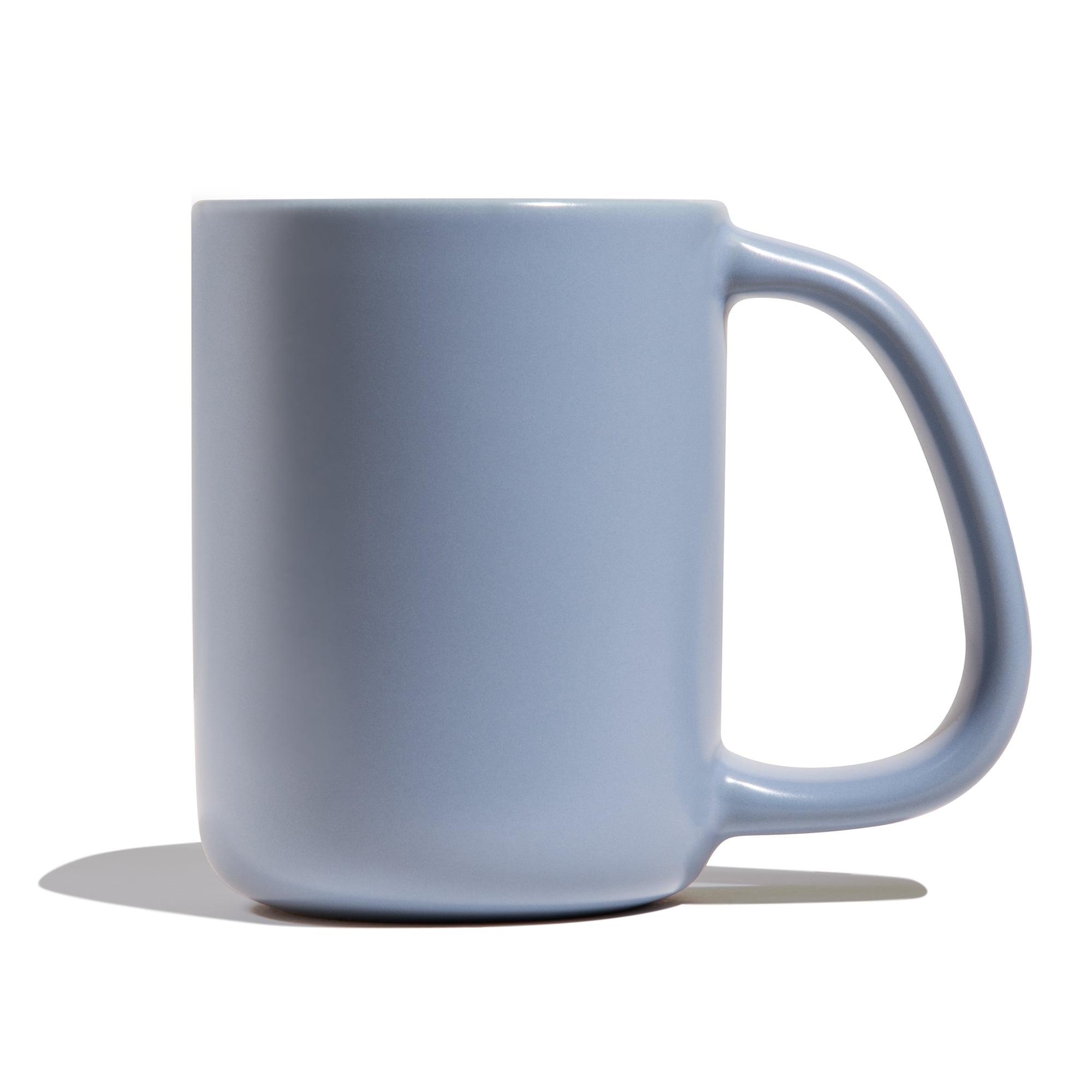CURVD 12 oz Coffee Mug, Matte Light Blue, Dishwasher/Microwave Safe ...