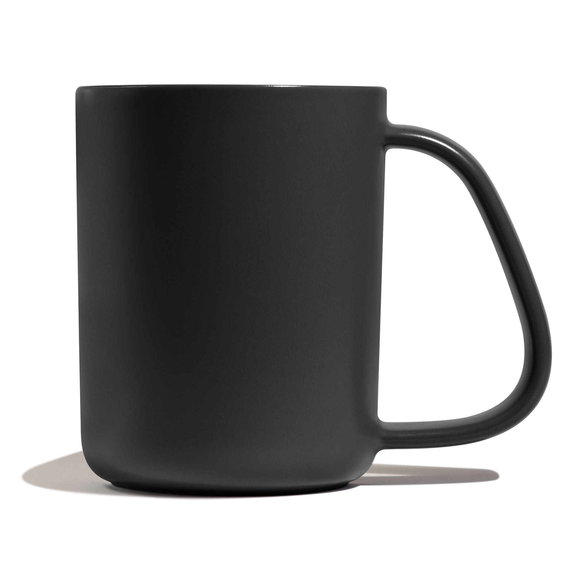 CURVD 18 oz Coffee Mug, Matte Black, Dishwasher/Microwave Safe, 100% ...