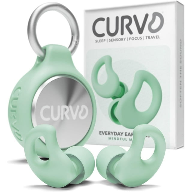 CURVD Everyday Earplugs + Case Clip Bundle – Perfect for Sleep, Travel ...