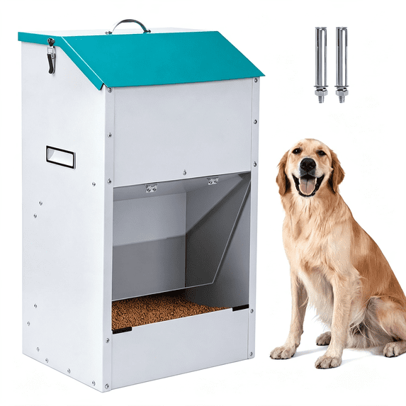 CURYMAY 50 Lbs Automatic Dog Feeder for Large Dogs,Dog Food Dispenser ...