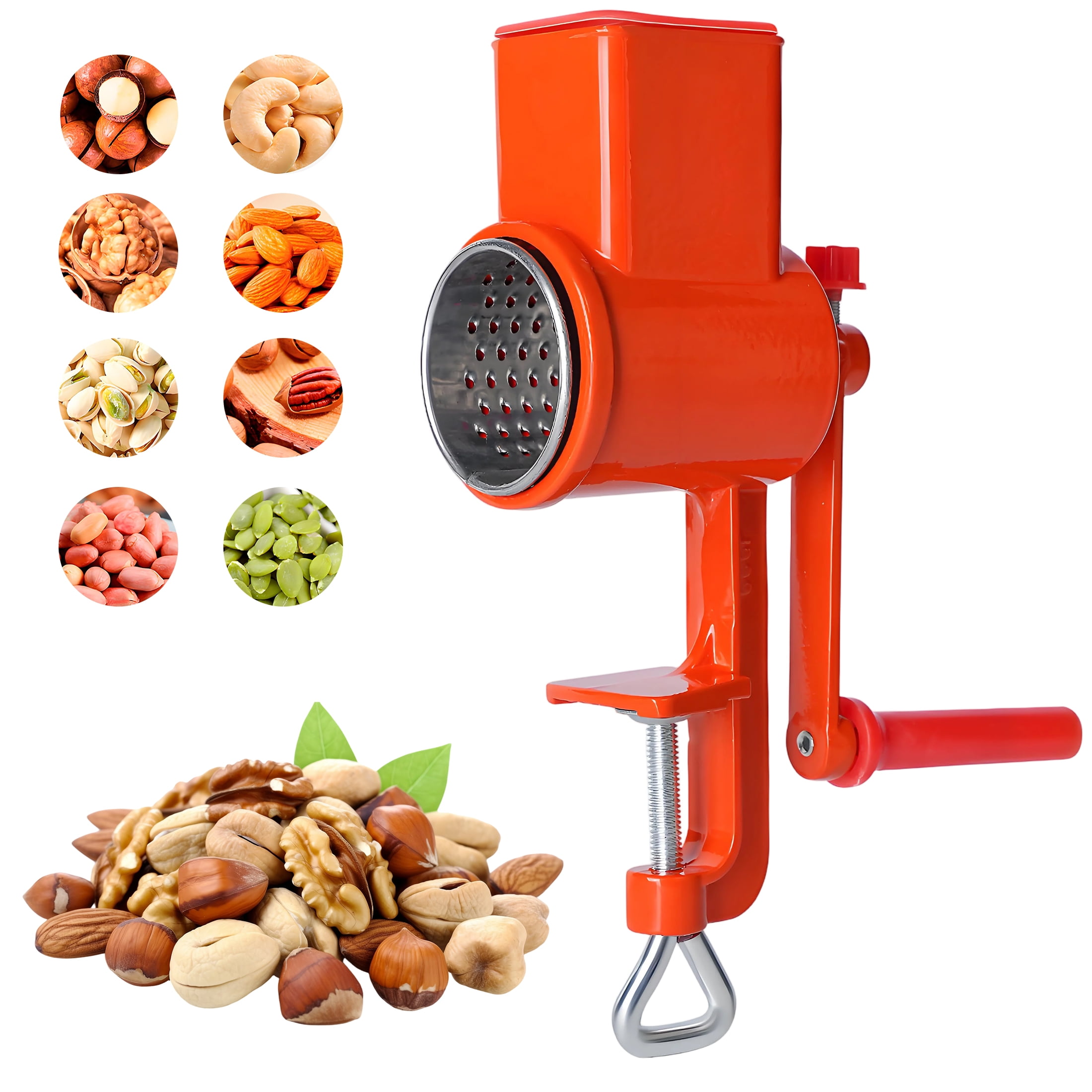 CURYMAY Desktop Stationary Nut Grinder,Walnuts Peanuts Nut Chopper,Home ...