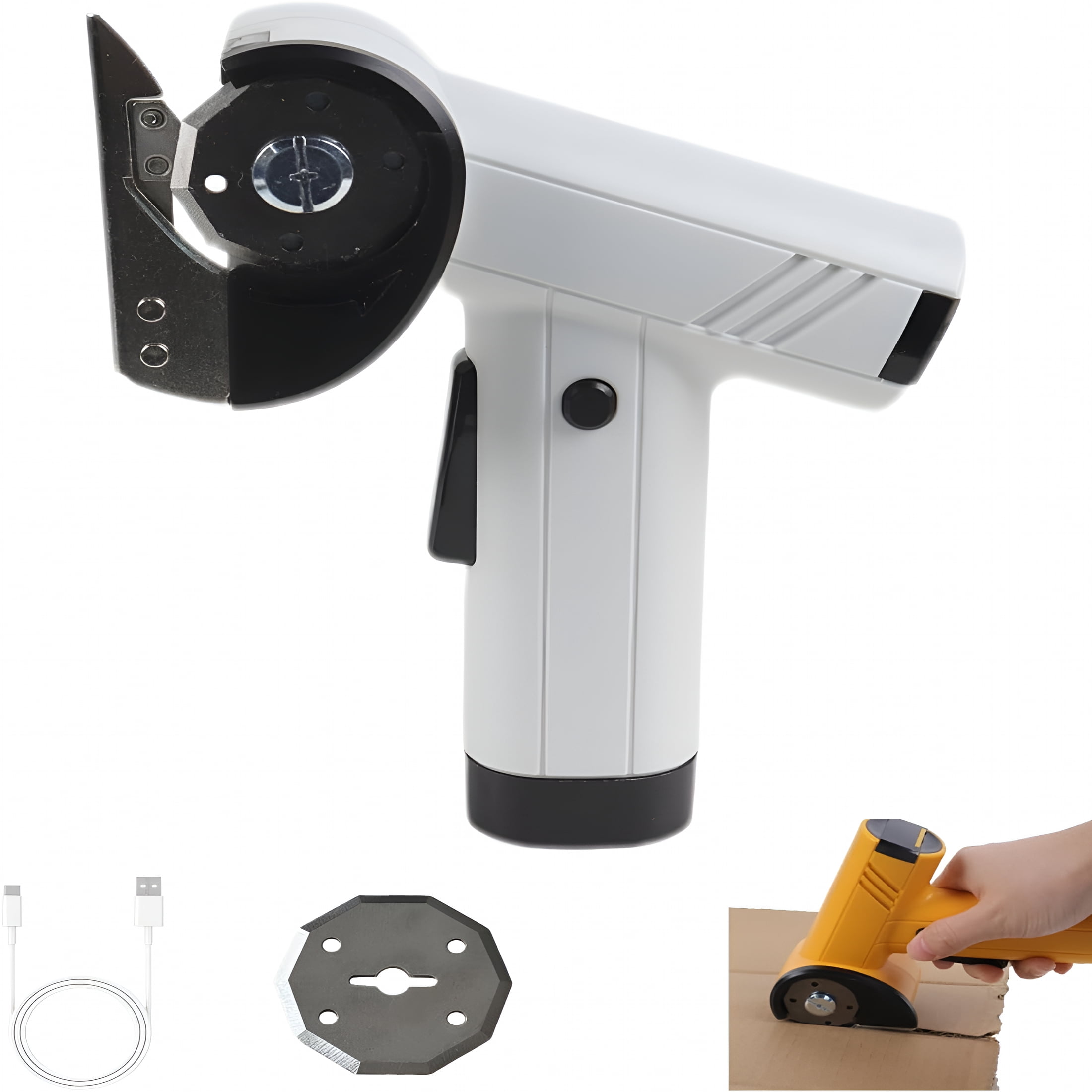 CURYMAY Rechargeable High-Speed Cardboard Cutter,Electric Box Cutter ...