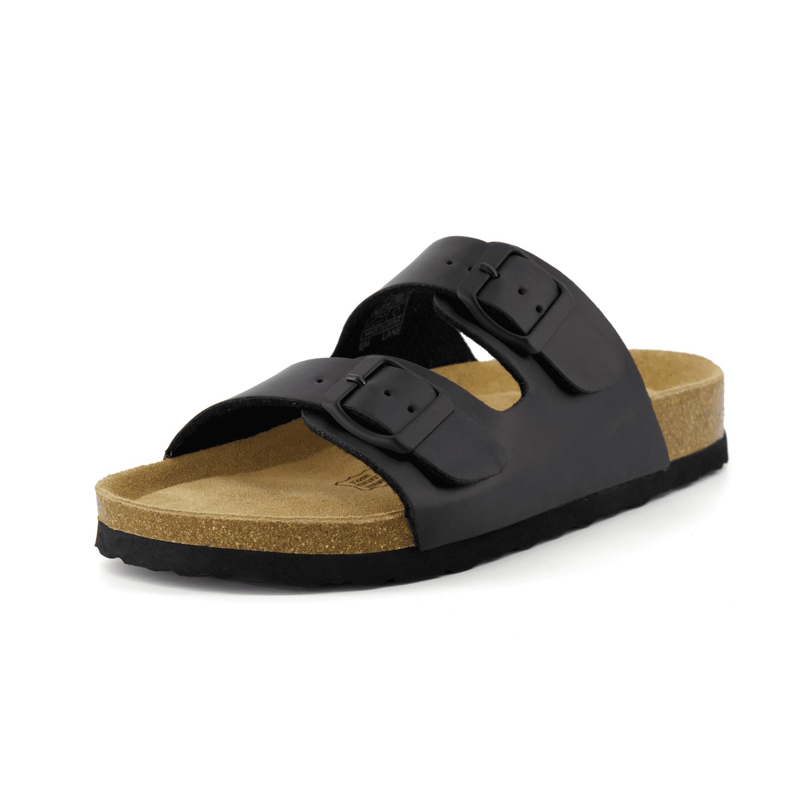 Cushionaire Women's Lane Cork Footbed Sandal – Comfortable Double ...