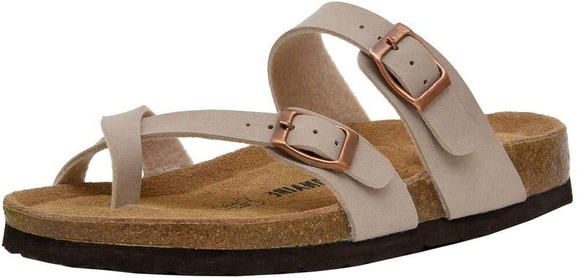 CUSHIONAIRE Women's Luna Cork Footbed Sandal With +Comfort - Walmart.com