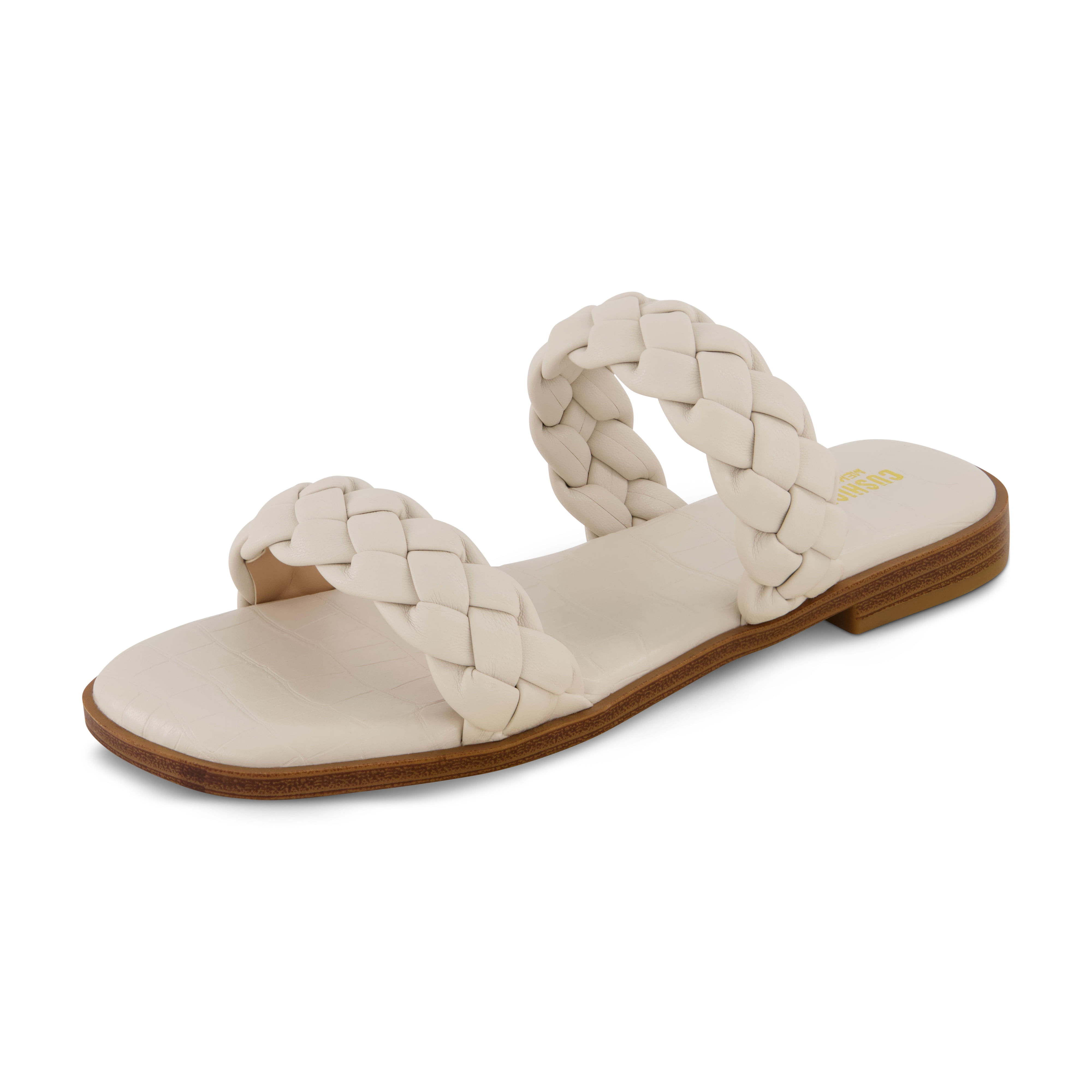 CUSHIONAIRE Women's Vicki Braided Slide Sandal +Memory Foam - Walmart.com