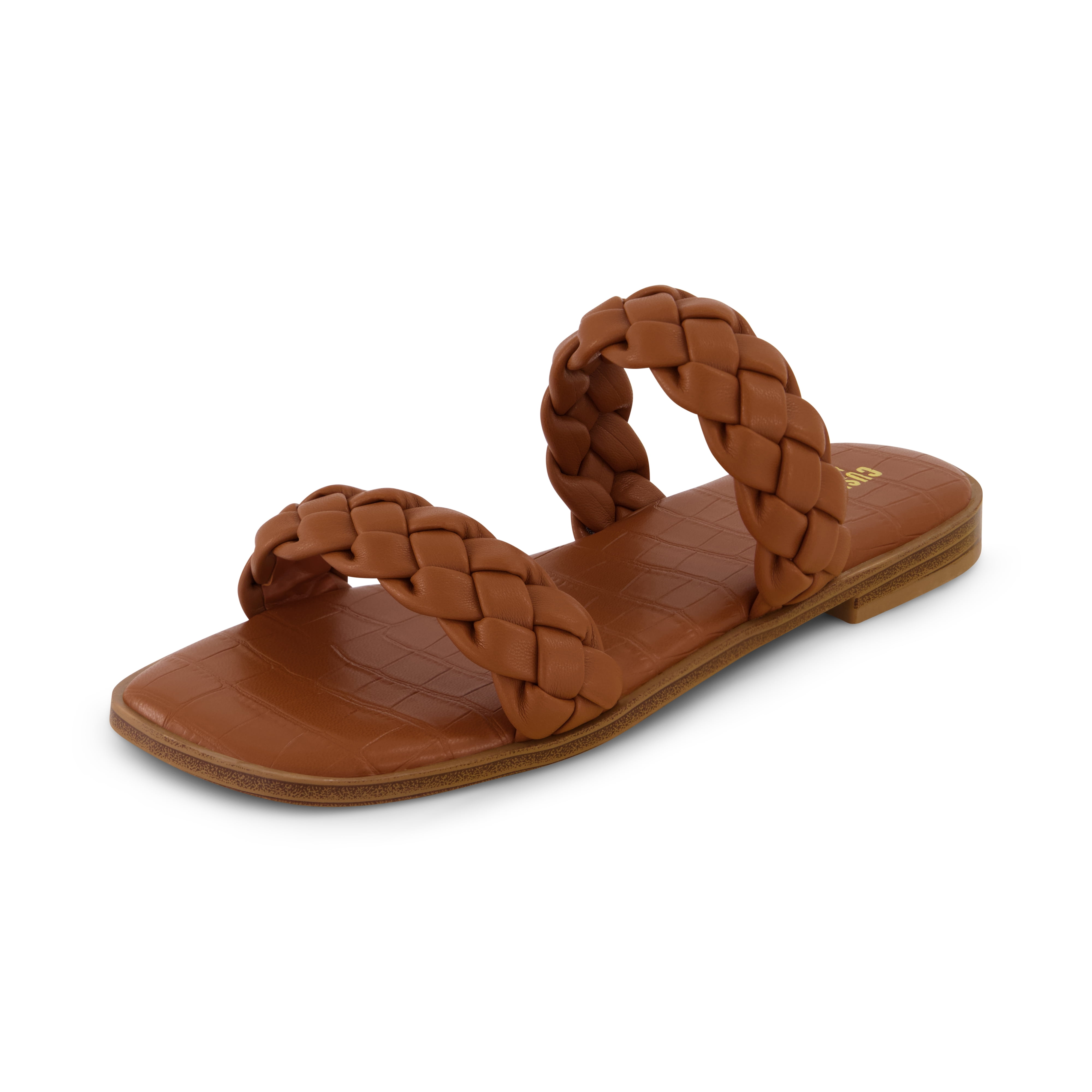 CUSHIONAIRE Women's Vicki Braided Slide Sandal +Memory Foam - Walmart.com