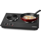 CUSIMAX 1800W Double Hot Plate, Adjustable Temp, Portable, Easy Clean ...