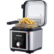 Farberware Kitchen Machine, 4L Dual Deep Fryer with Basket, Stainless ...