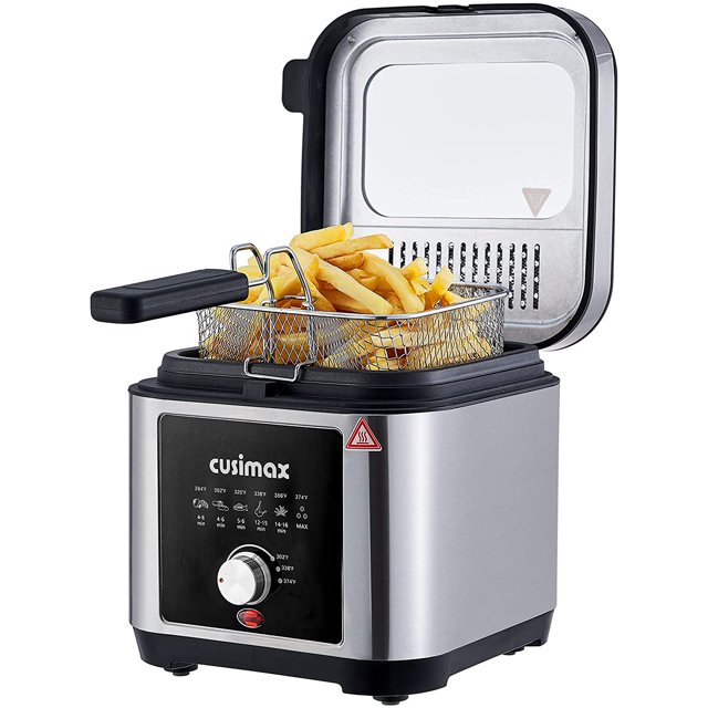CUSIMAX 2.6QT Deep Fryer, Stainless Steel, Electric, New, Model CMDF-02 ...