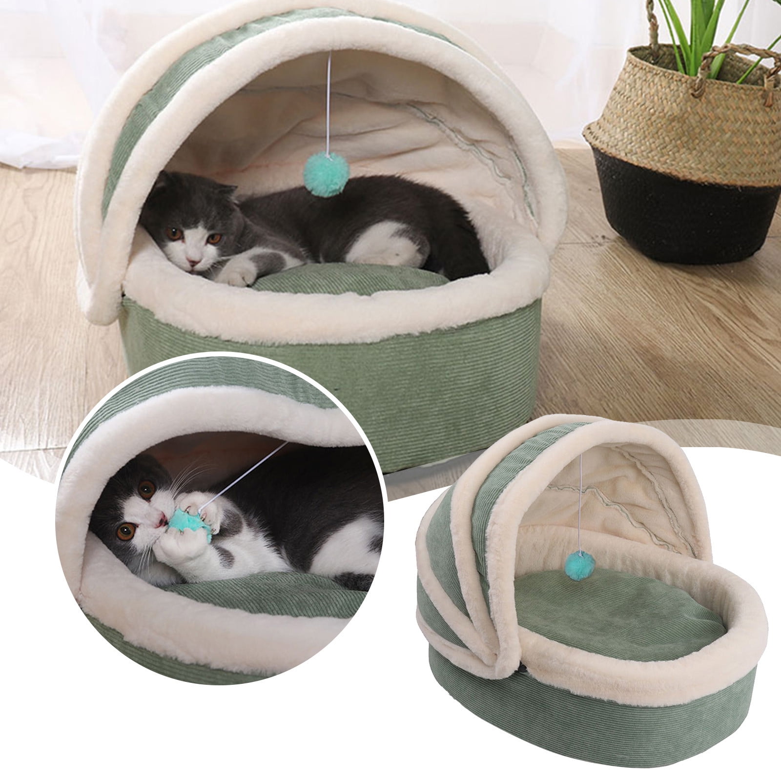 USCCE Cat Houses for Indoor Cats, A Cozy Cats Nest In The Shape of A ...