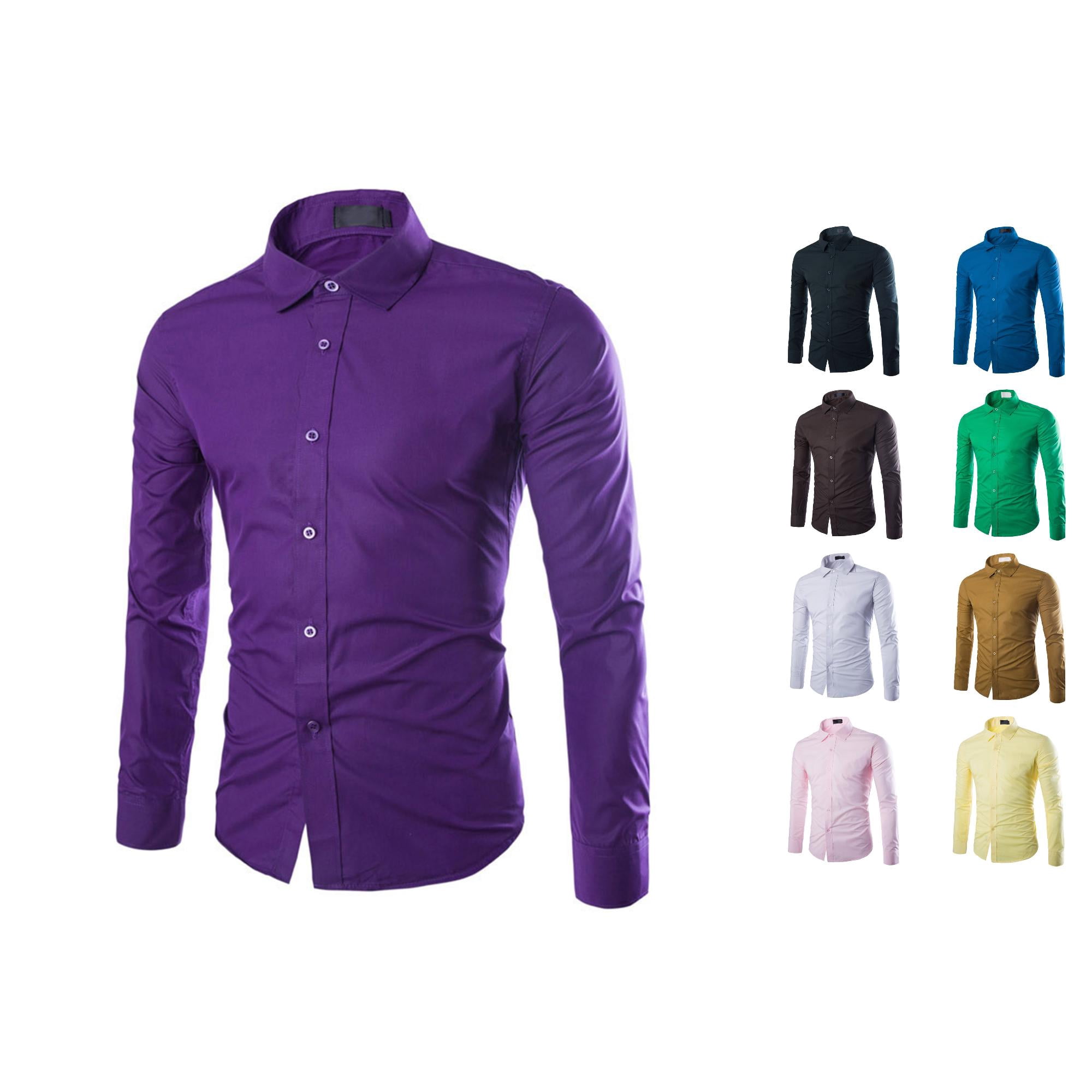 CUSTG Big & Tall Men Blouse Fashion Spring Summer Casual Long Sleeve ...