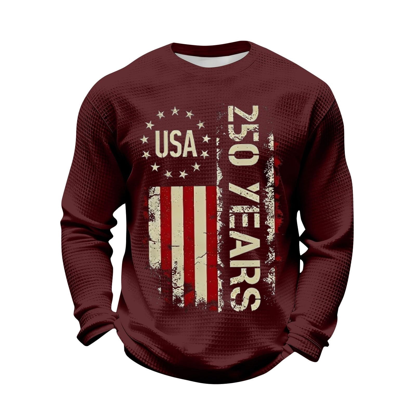 CUSTG Men T-Shirts O-Neck Patriotic Graphic T Shirt Design Texture ...