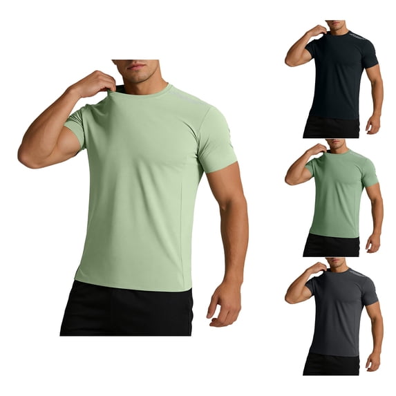 CUSTG Men Tshirts Performance Athletic Workout T Shirt For Wicking Gym ...