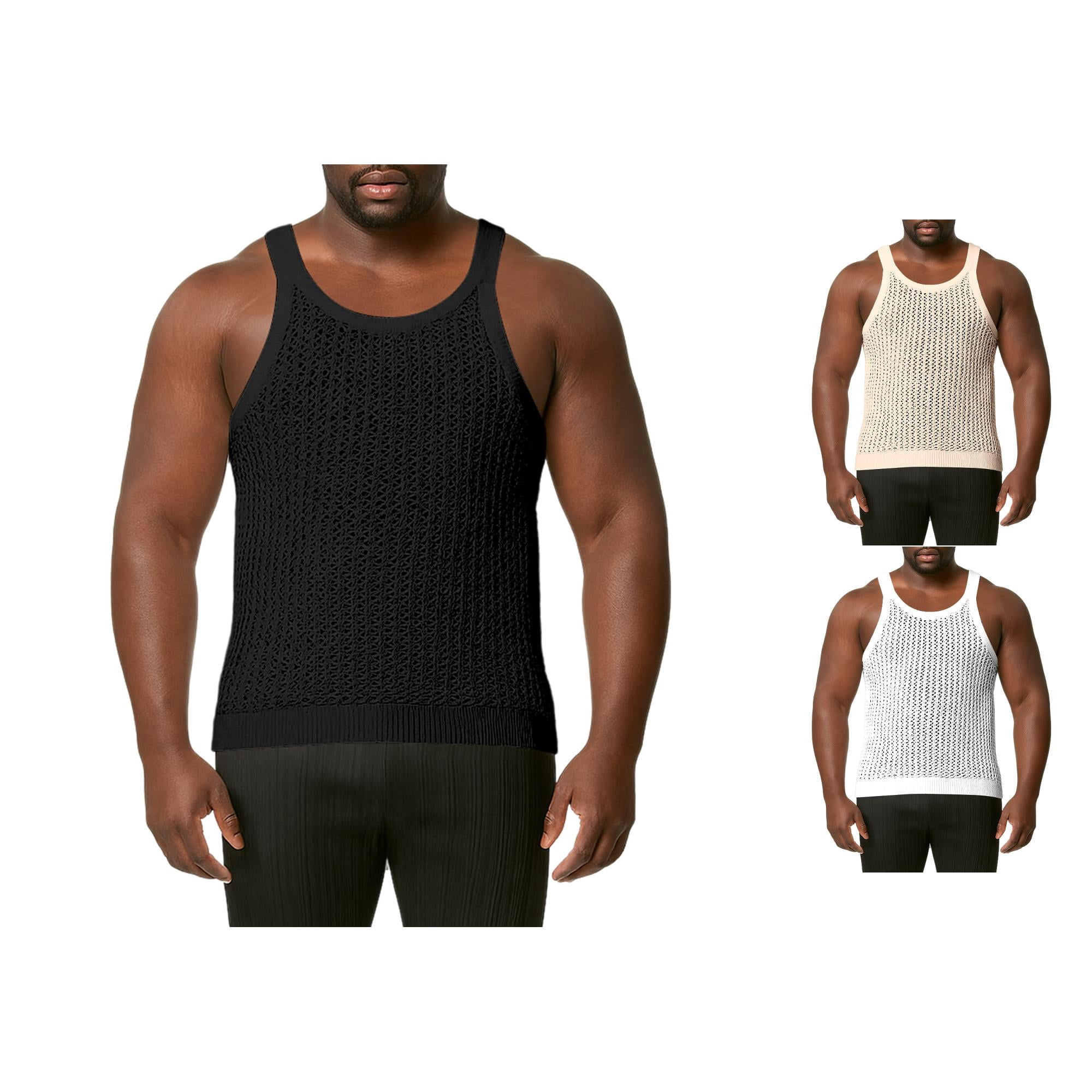 CUSTG Men Tshirts Sleeveless T Shirts For Summer Casual Wear ...