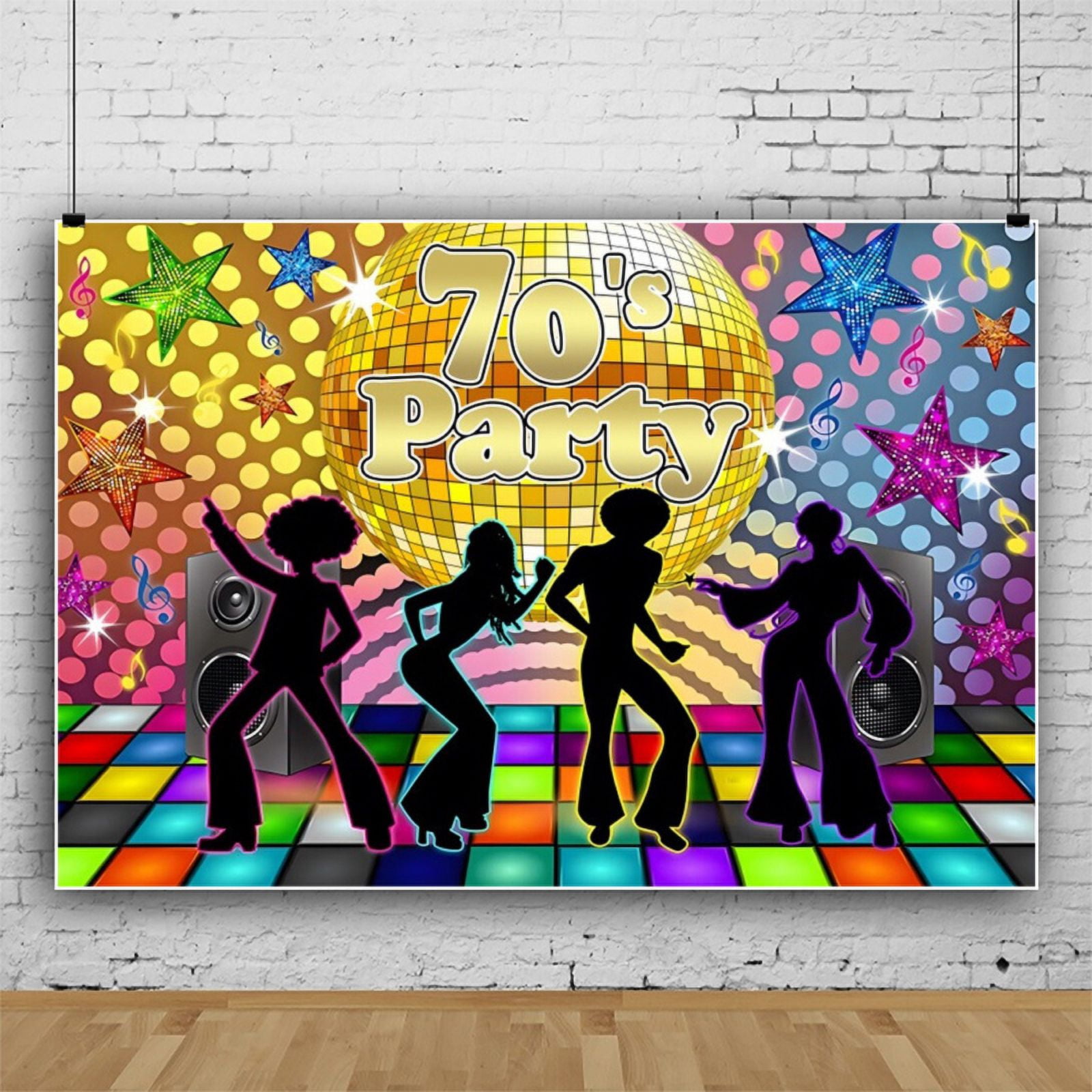 CUSTOM 70's Roll Disco Music Party Photo Backdrop Hip Hop Graffiti ...