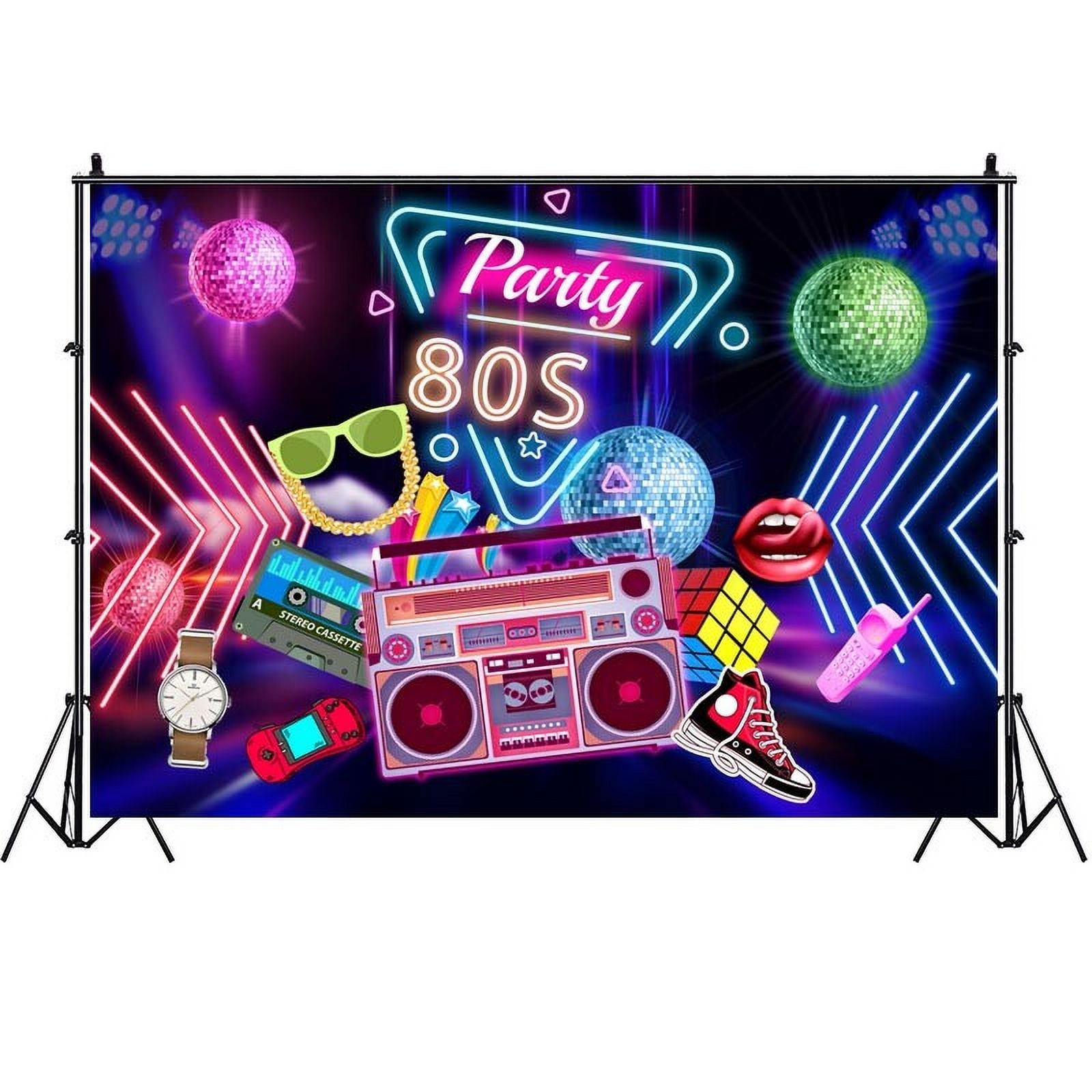 CUSTOM 80s Backdrop Hip Hop Music Dance Disco Birthday Party Photo ...