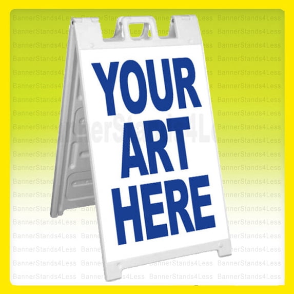 CUSTOM A-Frame Sidewalk Sign Signicade Sandwich Pavement Sign - Print ...