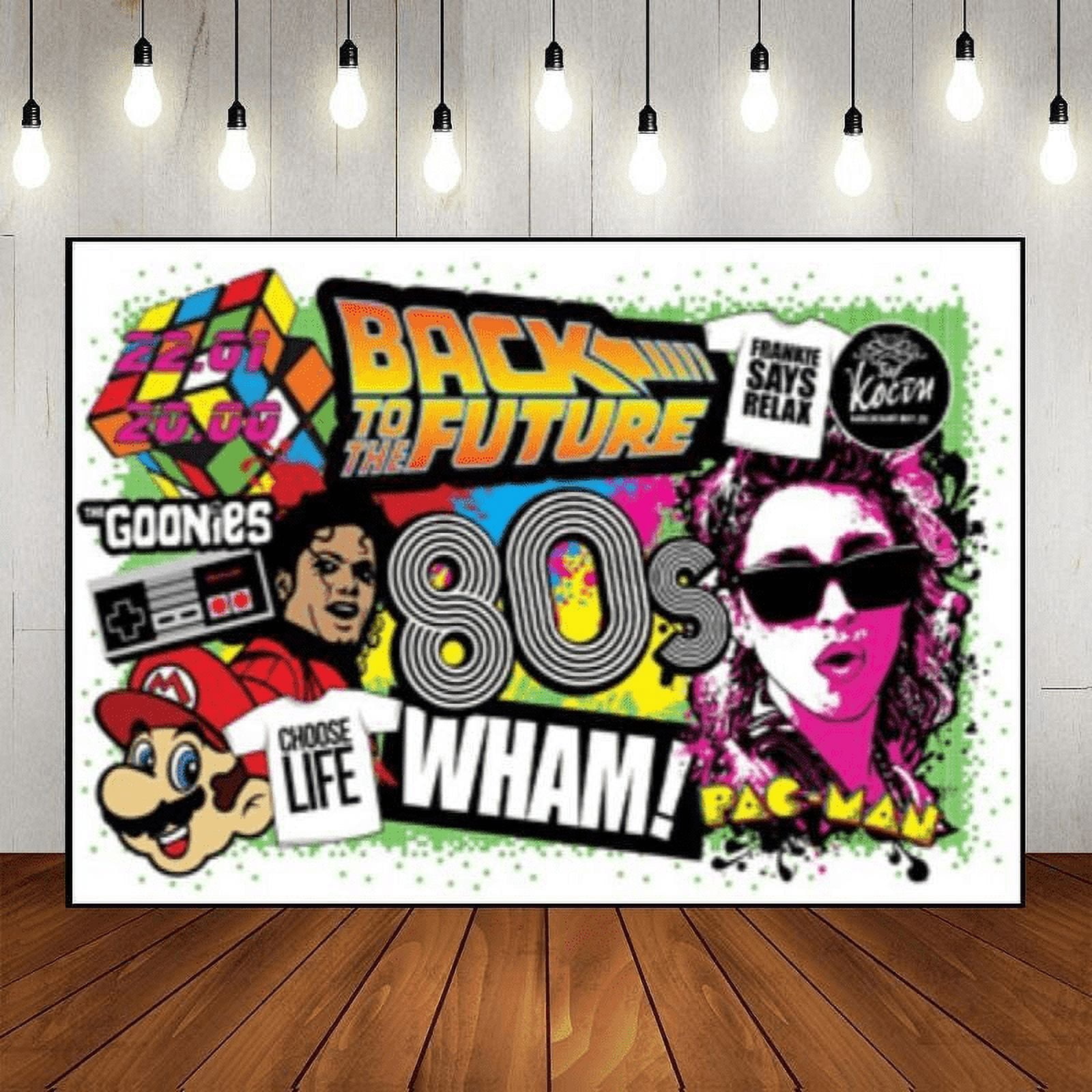 CUSTOM Back to The 80s 90's Backdrop Theme Party Hip Hop Graffiti Decor ...