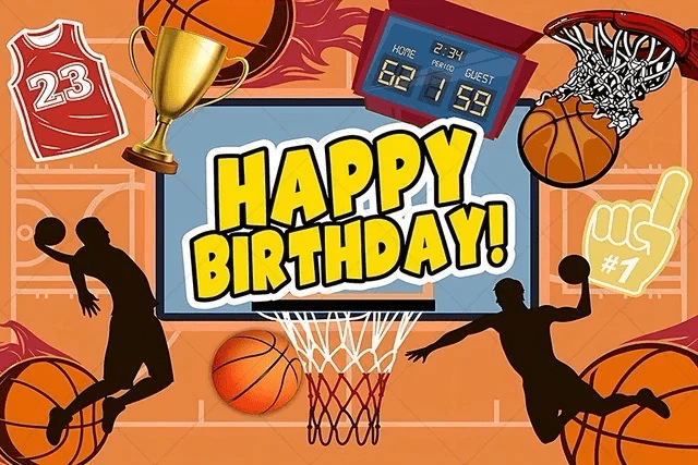 CUSTOM Basketball Theme Photography Backdrops Birthday Party Decor ...