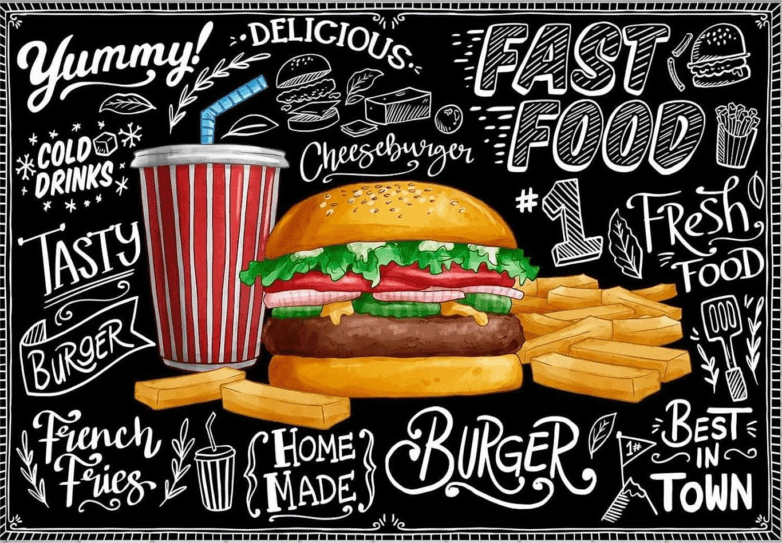 CUSTOM Burger Truck Backdrop Hot Dog Fries Decor Party Props Onion ...