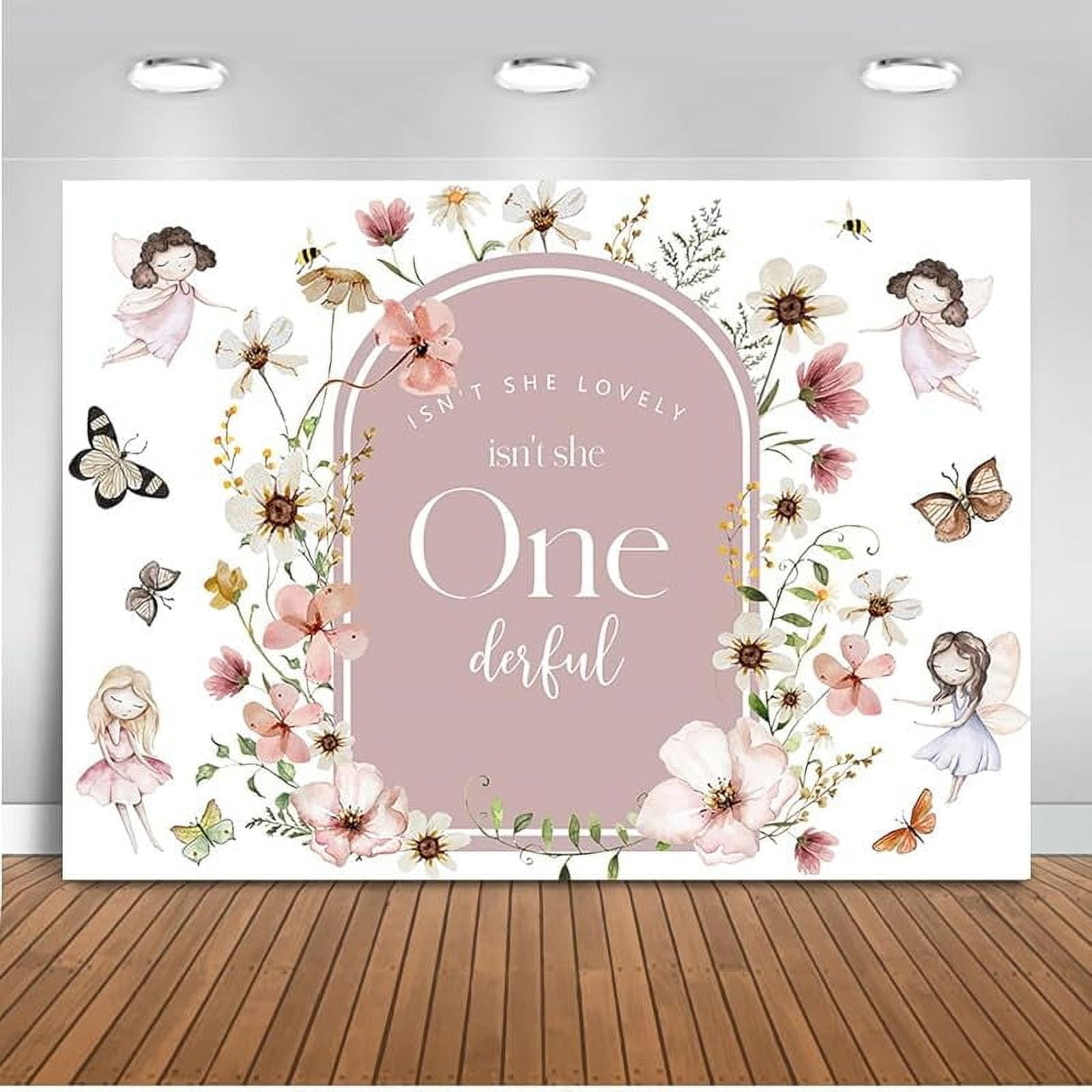 CUSTOM Custom Isn't She Lovely Isn't She Onederful Backdrop Boho Floral ...
