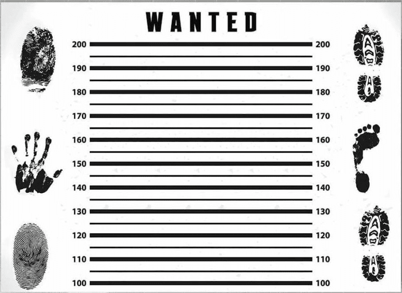 CUSTOM Detective Photography Backdrop Police Station Black Height Line ...