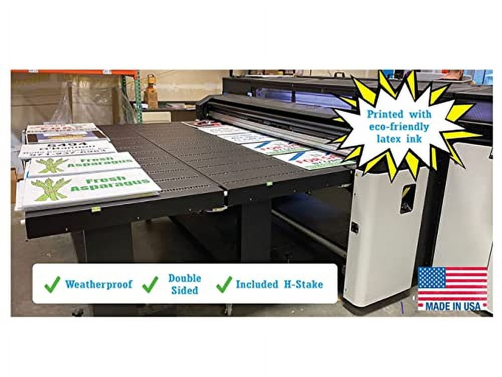 CUSTOM Directional Arrow Left Arrow 18x24" Yard Sign with Multiple ...