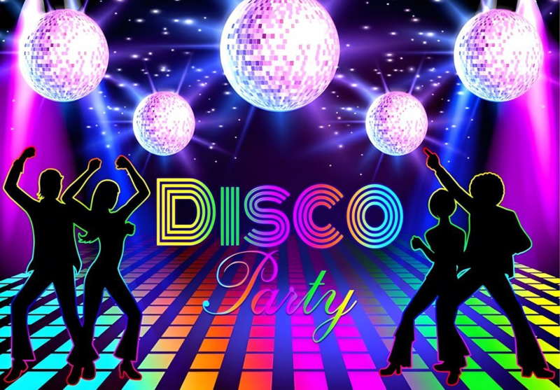 CUSTOM Disco Party Backdrop Kids Hip Hop Dancing Birthday Dance Party ...